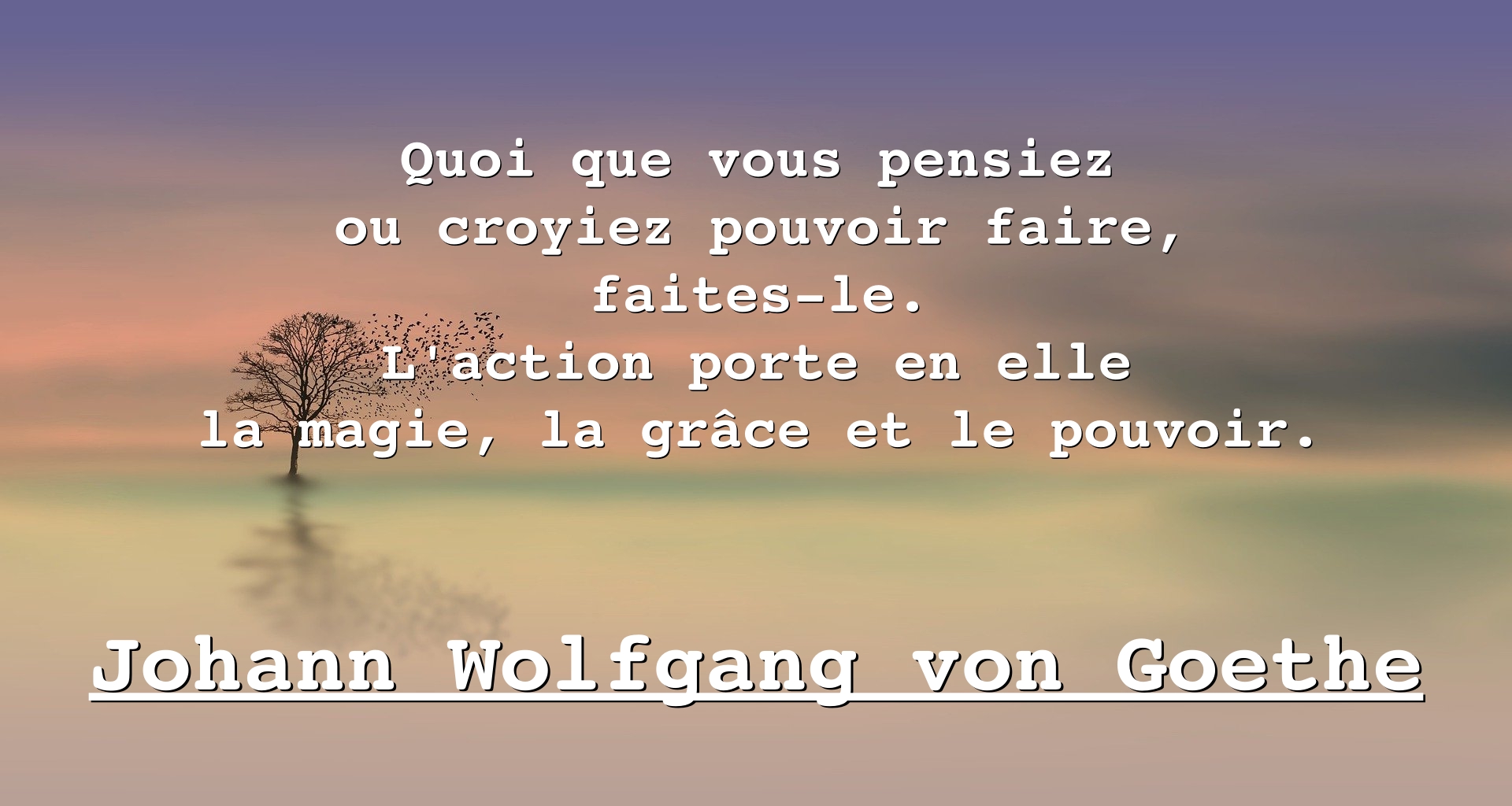 Citation de Johann Wolfgang von Goethe / Johann Wolfgang von Goethe’s ...